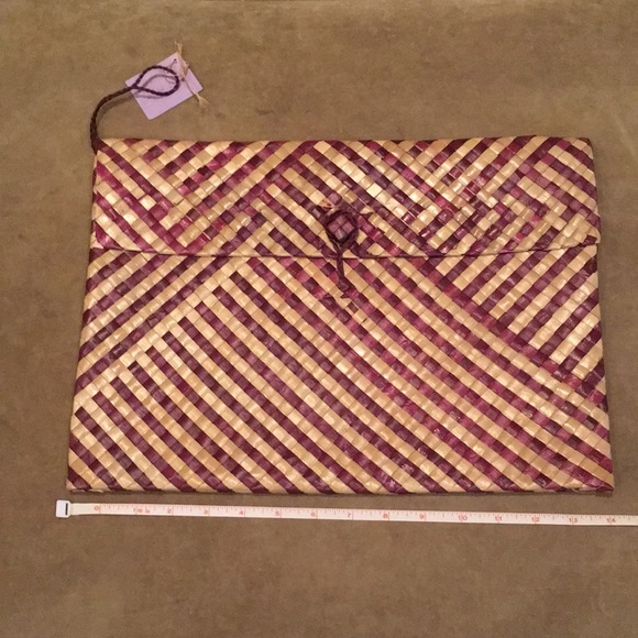 Bags | Nwt Native Banig Envelope Bag With Lining Made In The ...